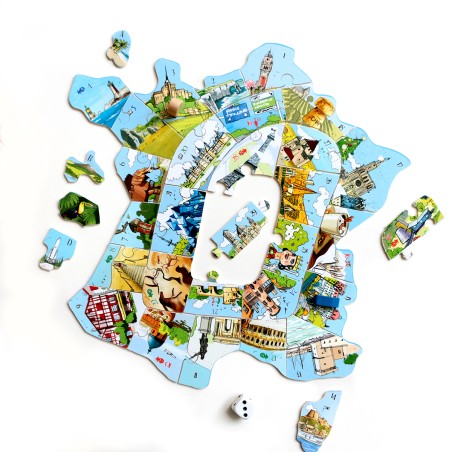 Puzzle Goose Game for Children 34 pieces France Escapade Made in France